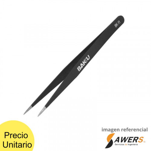 Pinza recta plastica antiestatica BK-11 ESD