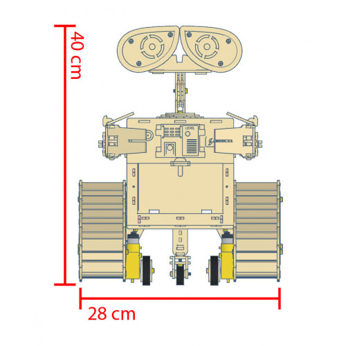 kit de robotica WALL-Y 28x21x40cm